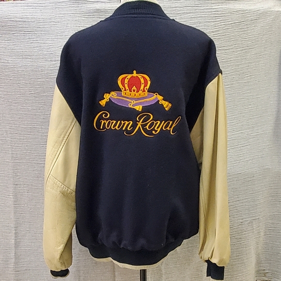 MV Sport | Jackets & Coats | Vintage Crown Royal Varsity Wool Jacket W ...
